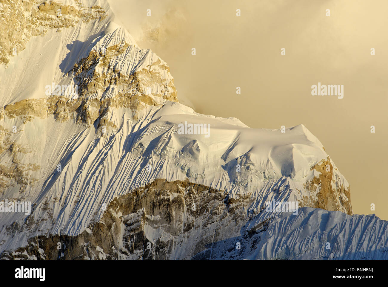 Nuptse west face Khumbu Himal Sagarmatha national park Nepal Asia ...