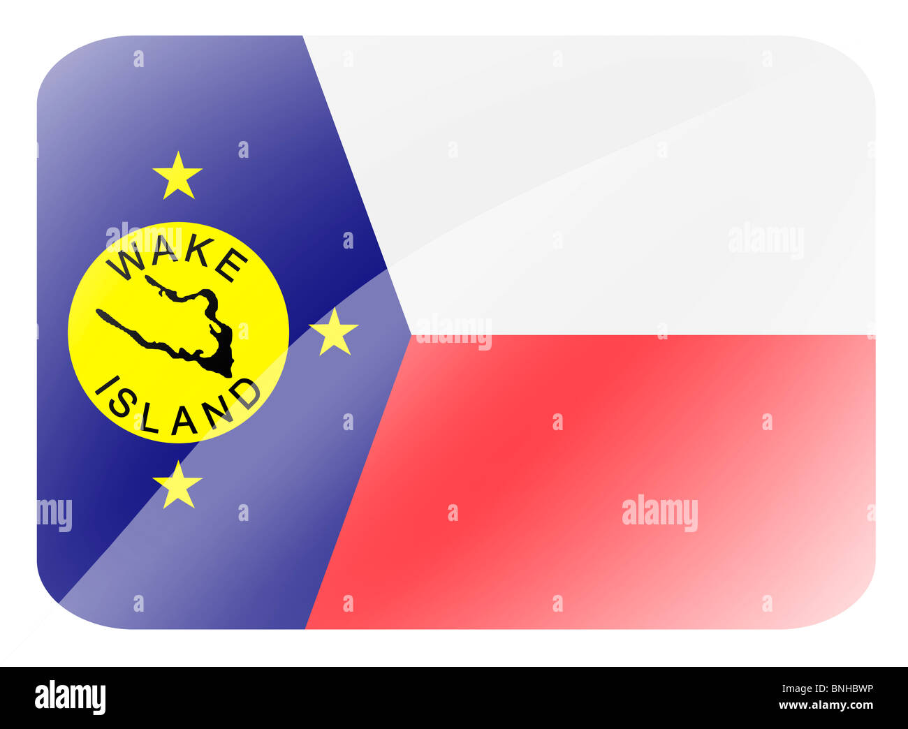 Wake Island flag Stock Photo - Alamy