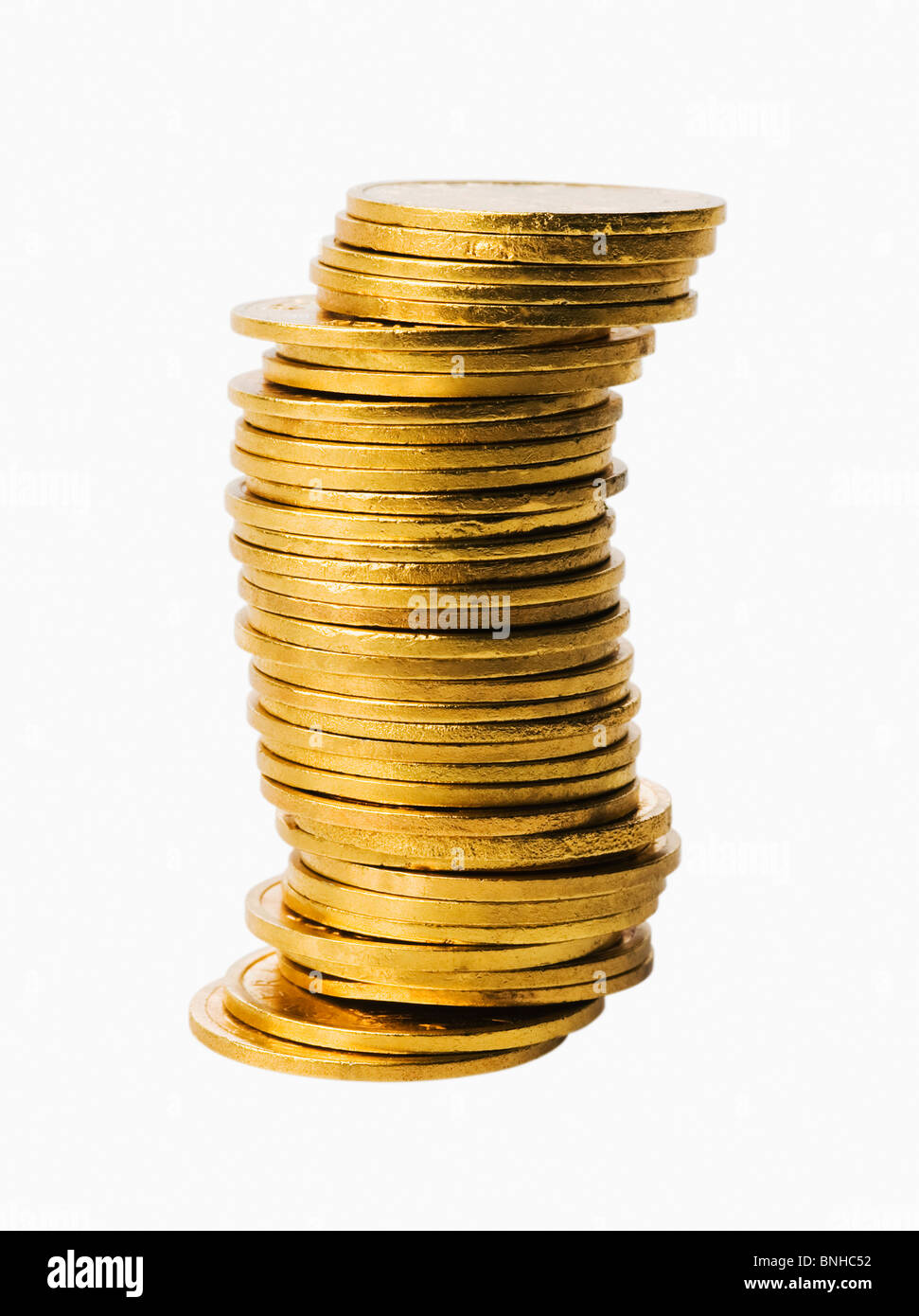 Stack of gold coins Stock Photo - Alamy