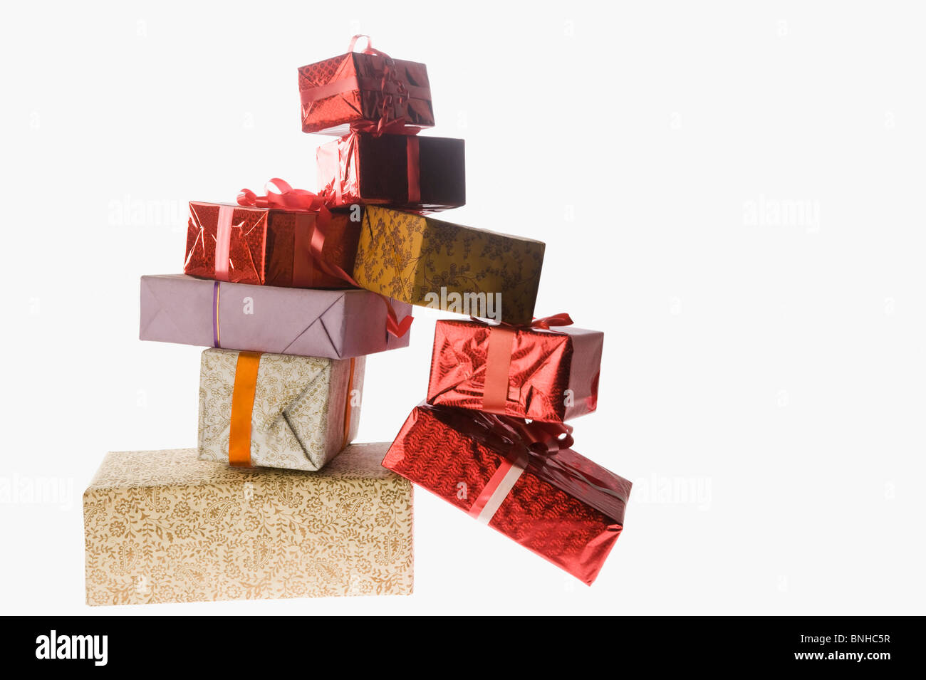 Stack of presents Stock Photo - Alamy