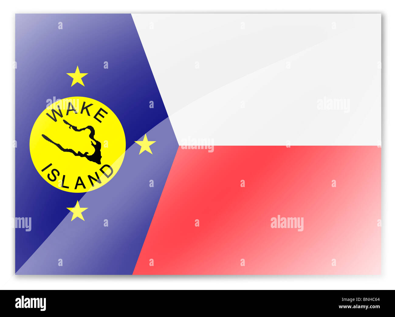 Wake Island flag Stock Photo - Alamy