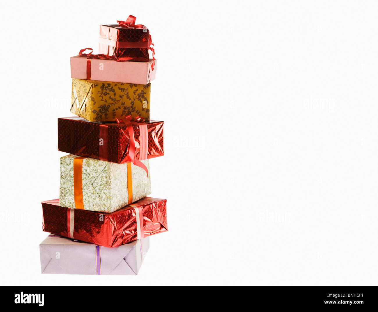 Stack of presents Stock Photo - Alamy