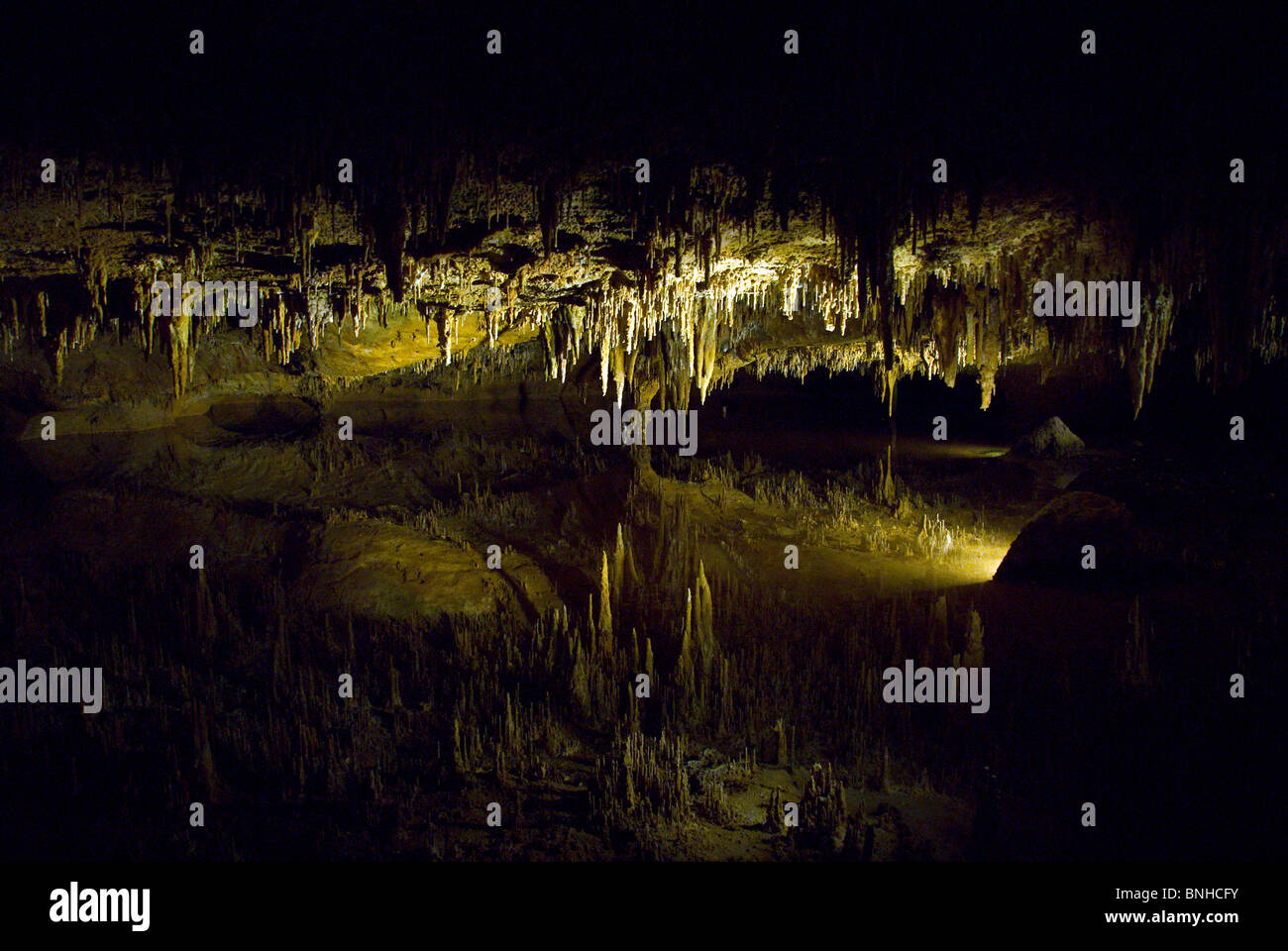 Luray caverns Shenandoah valley USA North America Virginia cave indoors ...