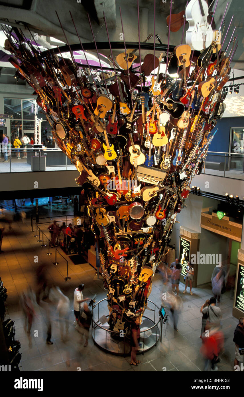 Usa Seattle Experience Music Project Washington State Museum Inside ...