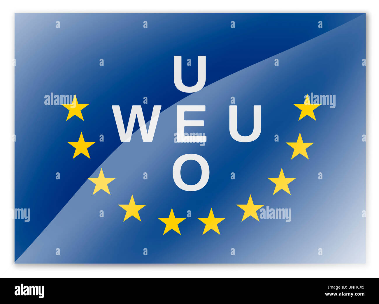 Western European Union flag Stock Photo - Alamy