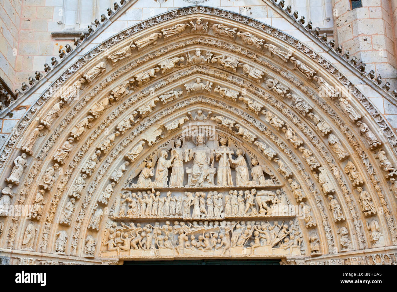 Europe, France, Vienne (86), Poitiers, Saint-Pierre Cathedral Stock ...