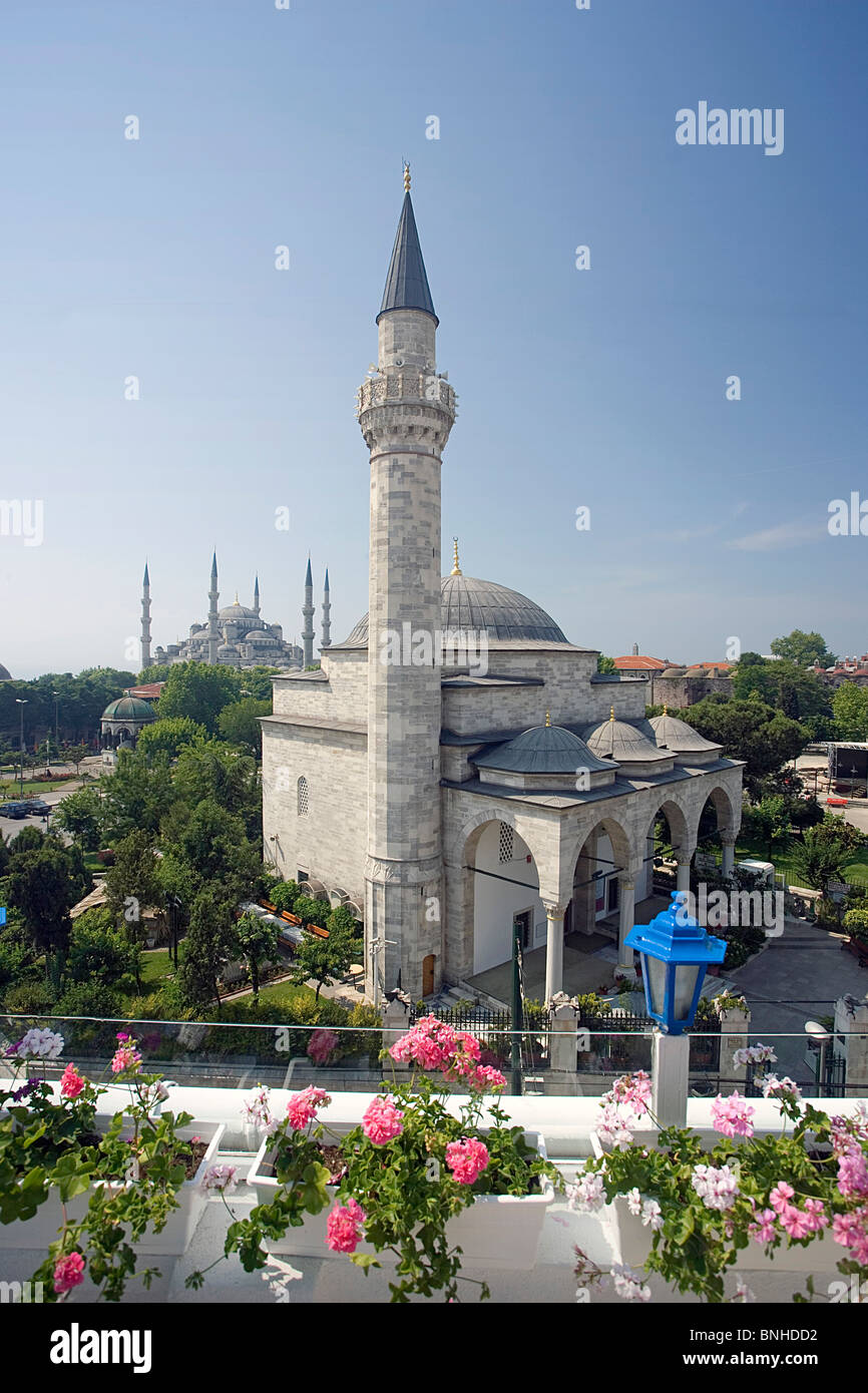 Turkey June 2008 Istanbul city Firuz Aga Mosque Blue Mosque Sultan ...