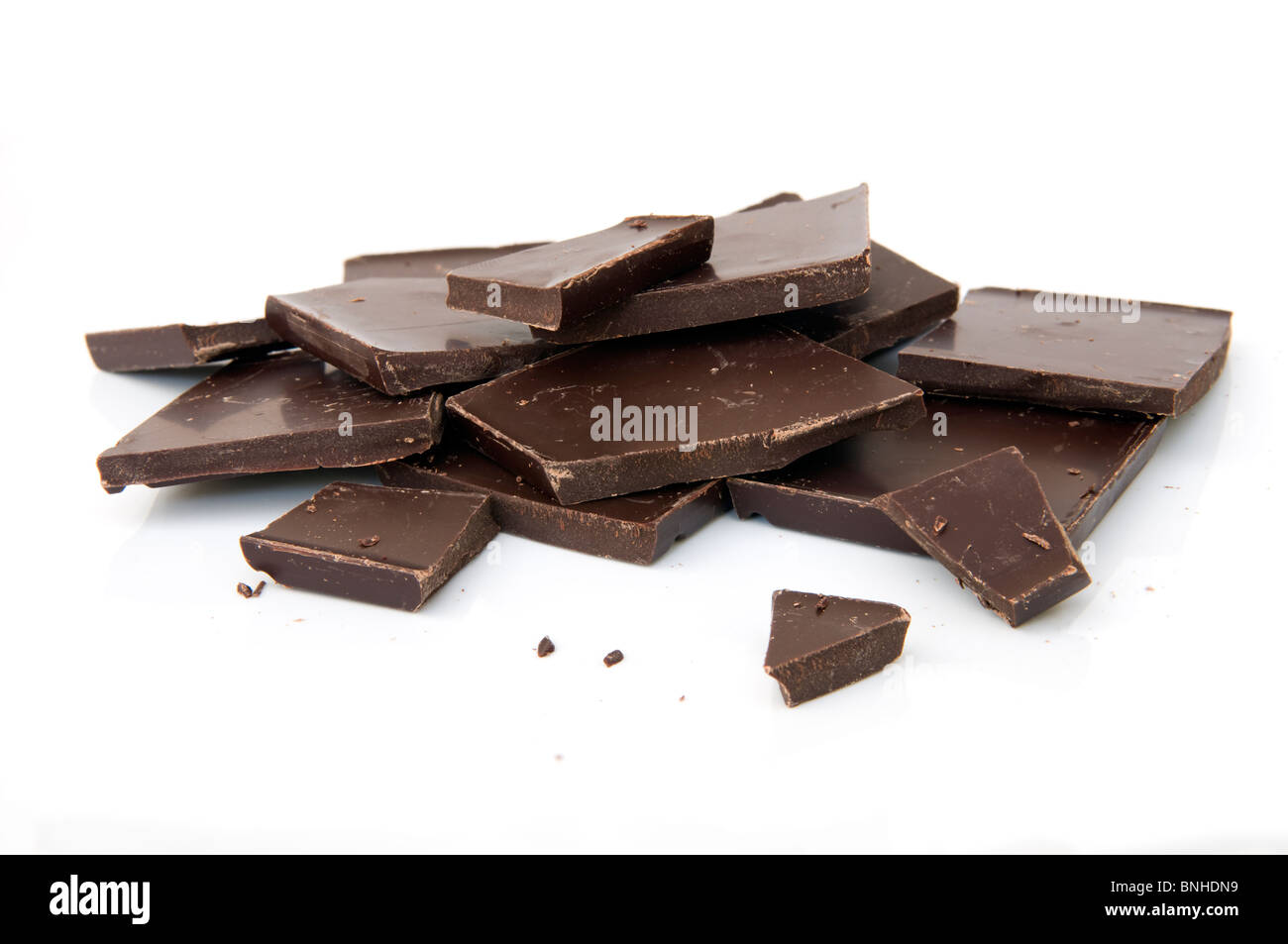 Broken chocolate pieces hi-res stock photography and images - Alamy