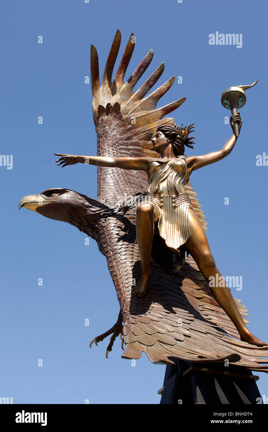 Usa Oakland California Jack London Square Cheemah Monument By Osprey ...