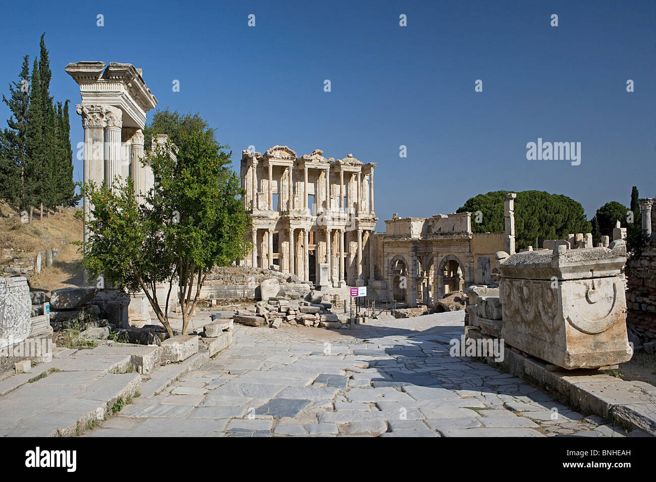 Turkey June 2008 Ephesus city ancient city ancient site historic ruin ...