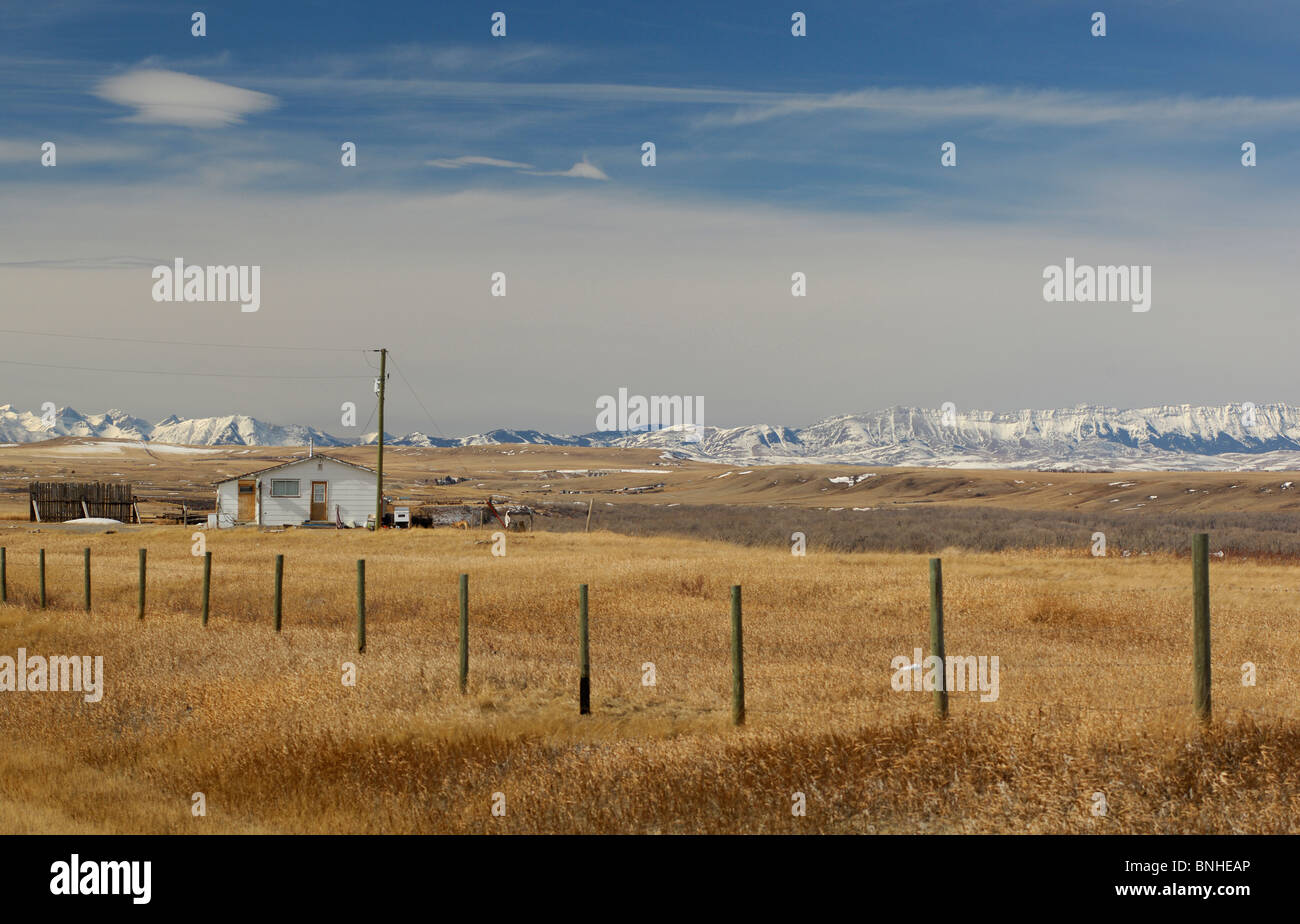 Canada Pincher Creek Alberta Piegan Indian Reservation Rocky Mountains ...