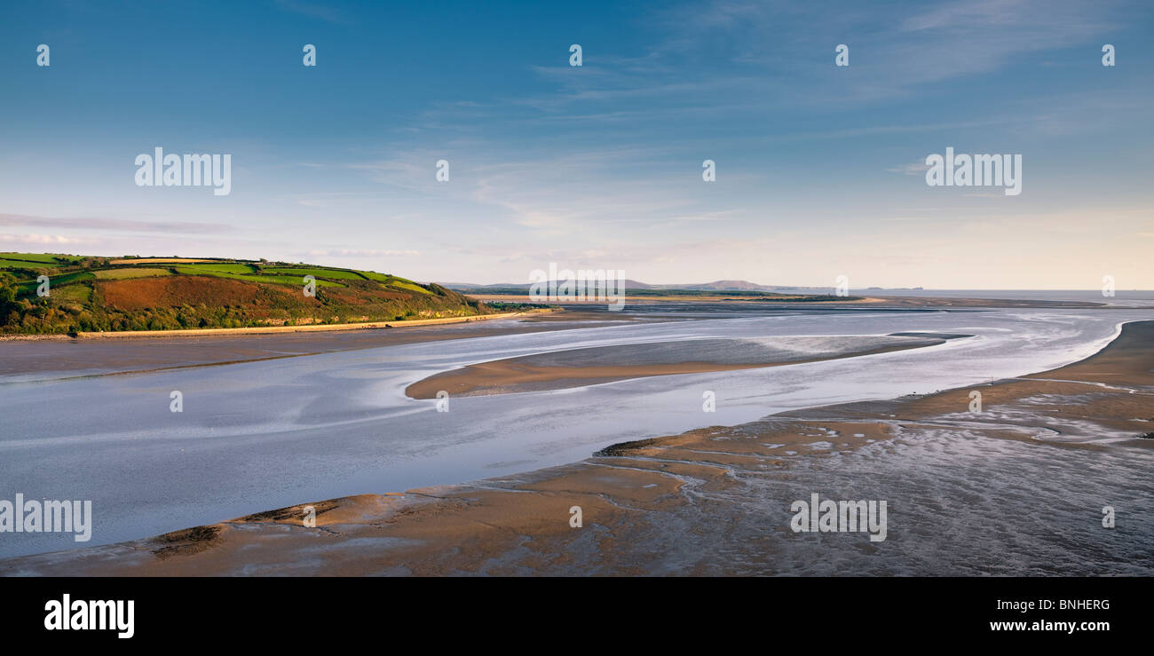 Tywi Estuary at Llansteffan Carmarthenshire West Wales Stock Photo - Alamy