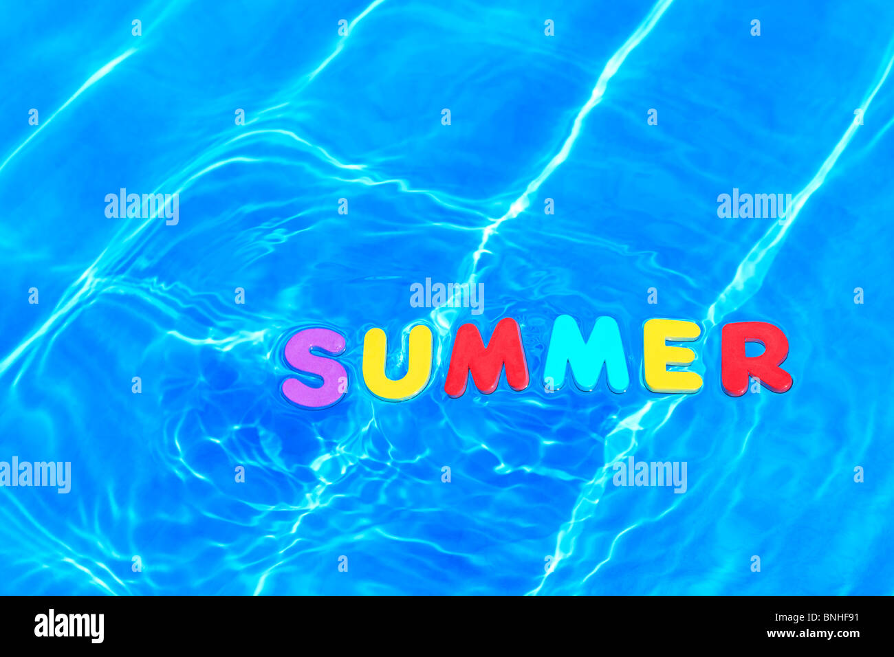 Floating letters summer hi-res stock photography and images - Alamy