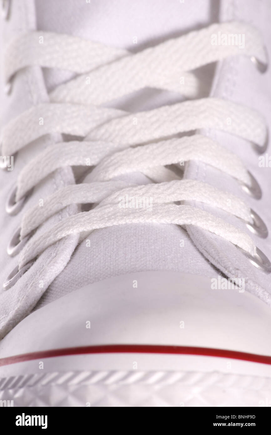 White sport shoes Stock Photo - Alamy