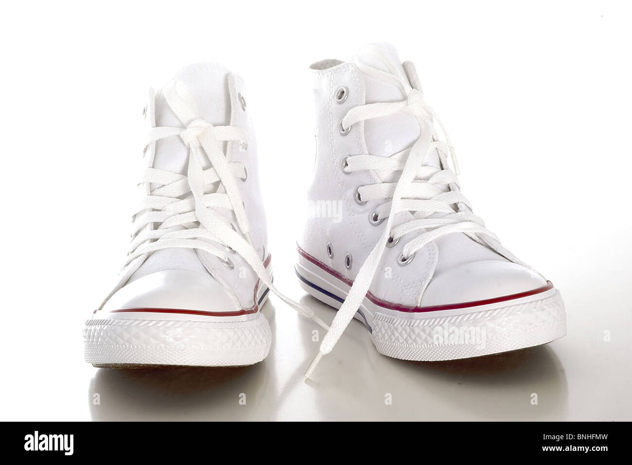 White sport shoes Stock Photo - Alamy