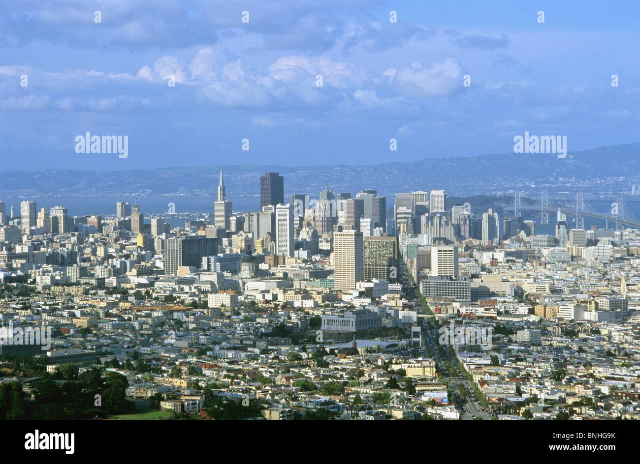 USA United States of America California San Francisco city downtown ...