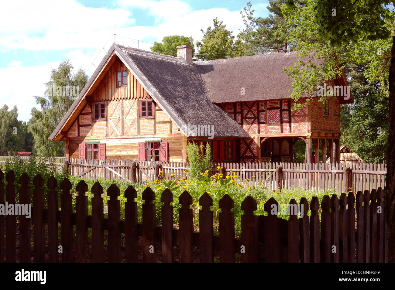 Antique farmhouse. THE FOLK ARCHITECTURE MUSEUM, Olsztynek-Poland Stock ...