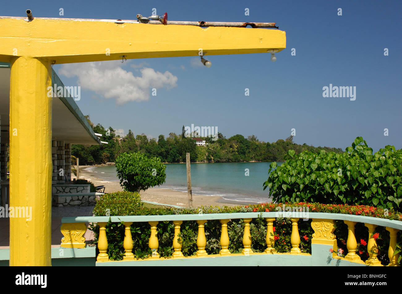 Caribbean Ocho Rios Jamaica Golden Seas Beach Resort Hotel Terrace ...