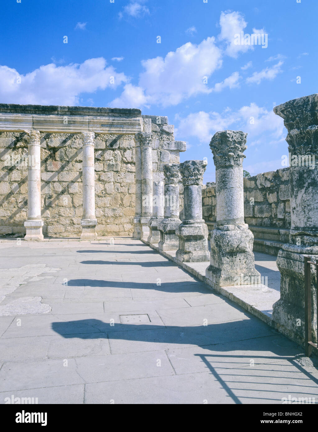 Israel Galilee Ruins Roman temple settlement Caphernaum Roman Empire ...