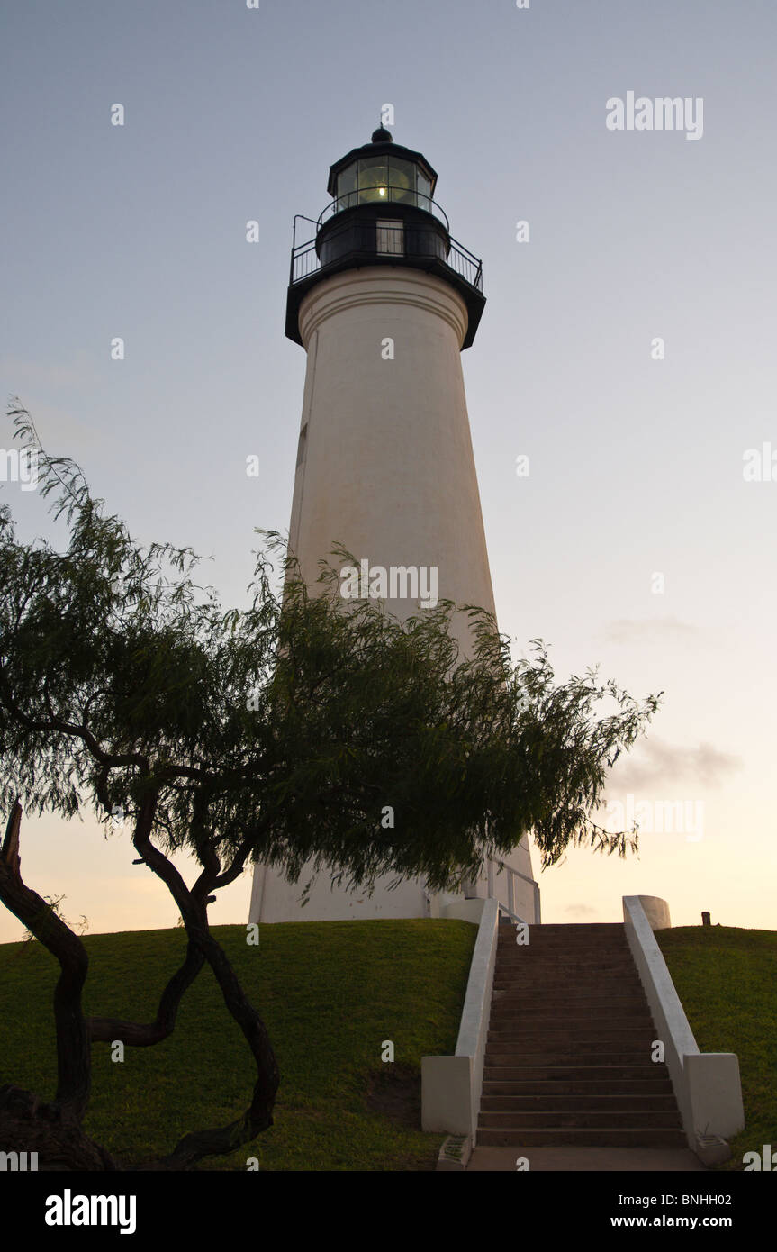Texas, San Padre Island. Port Isabel, Point Isabel Lighthouse Stock ...