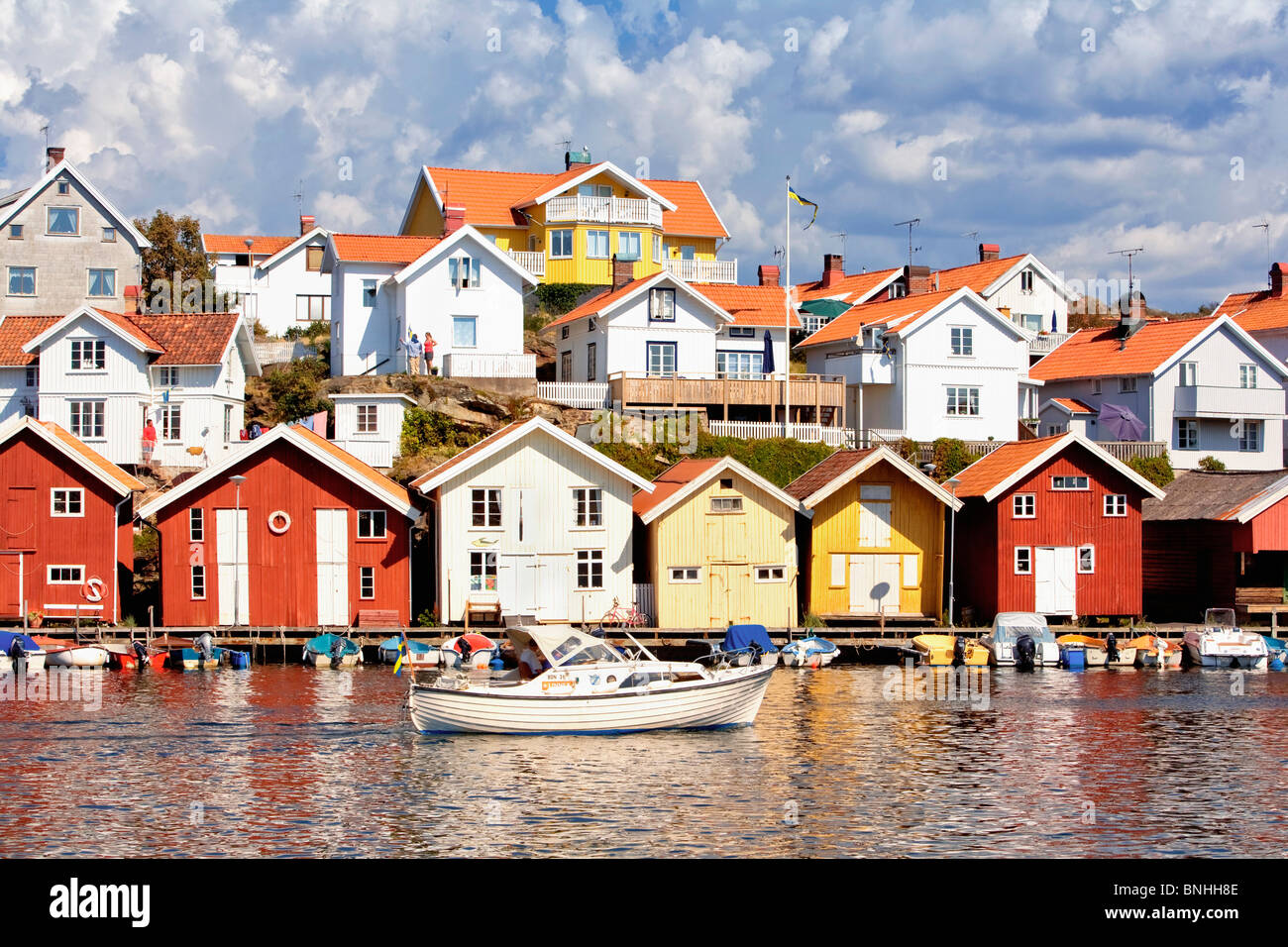 Sweden Grundsund Bohuslän West Coast Archipelago Boat Boats Building ...