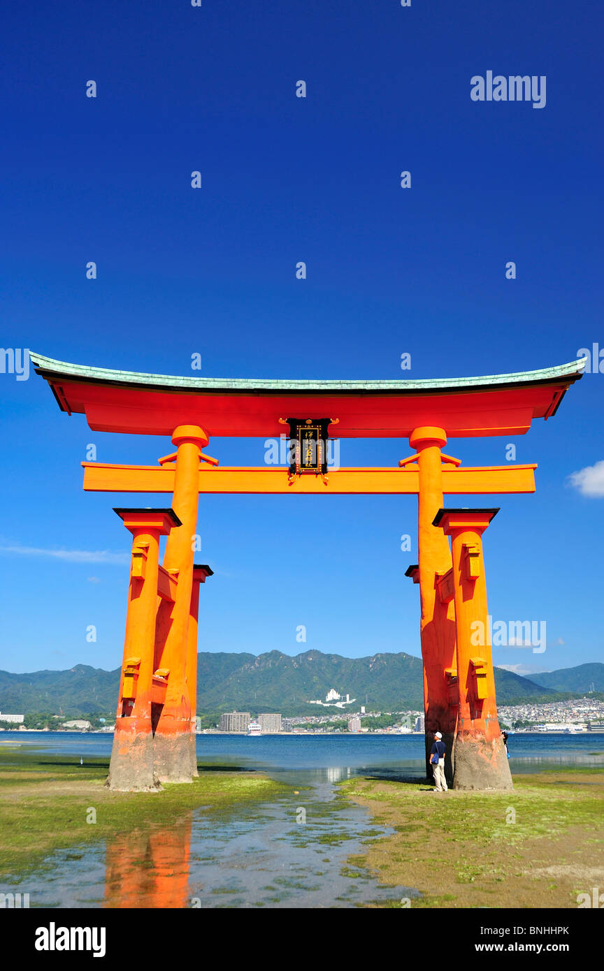 Japan Itsukushima shrine Miyajima island Hiroshima Prefecture Asia ...