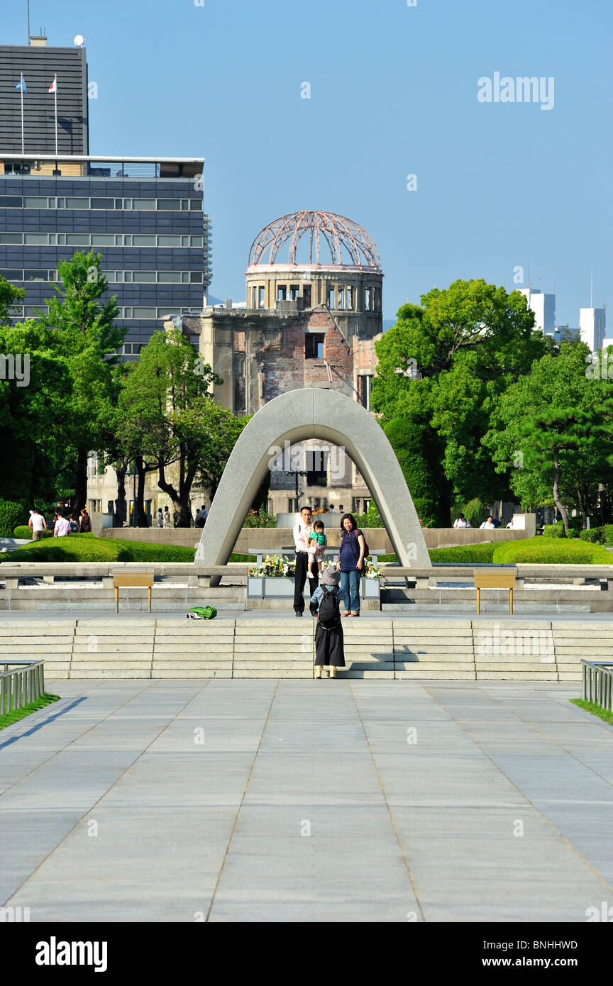 Japan Memorial Cenotaph Peace Memorial Park Hiroshima City Hiroshima ...