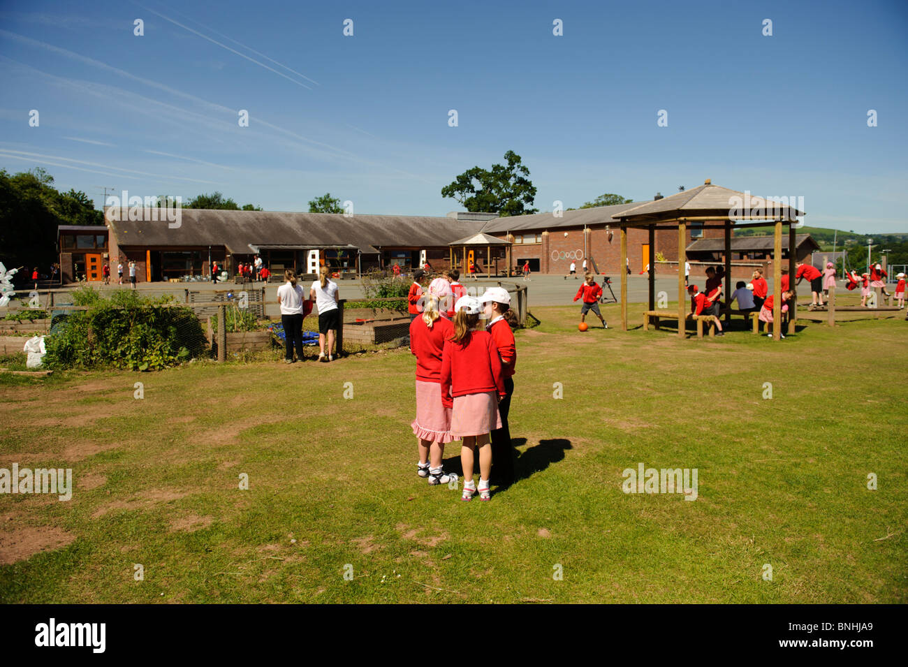 A rural primary school, Ysgol y Bannau, Brecon , mid wales UK Stock ...