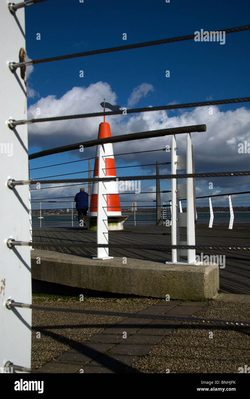 Hythe Hampshire UK Southampton Water Pier Ferry Front Foreshore Stock ...