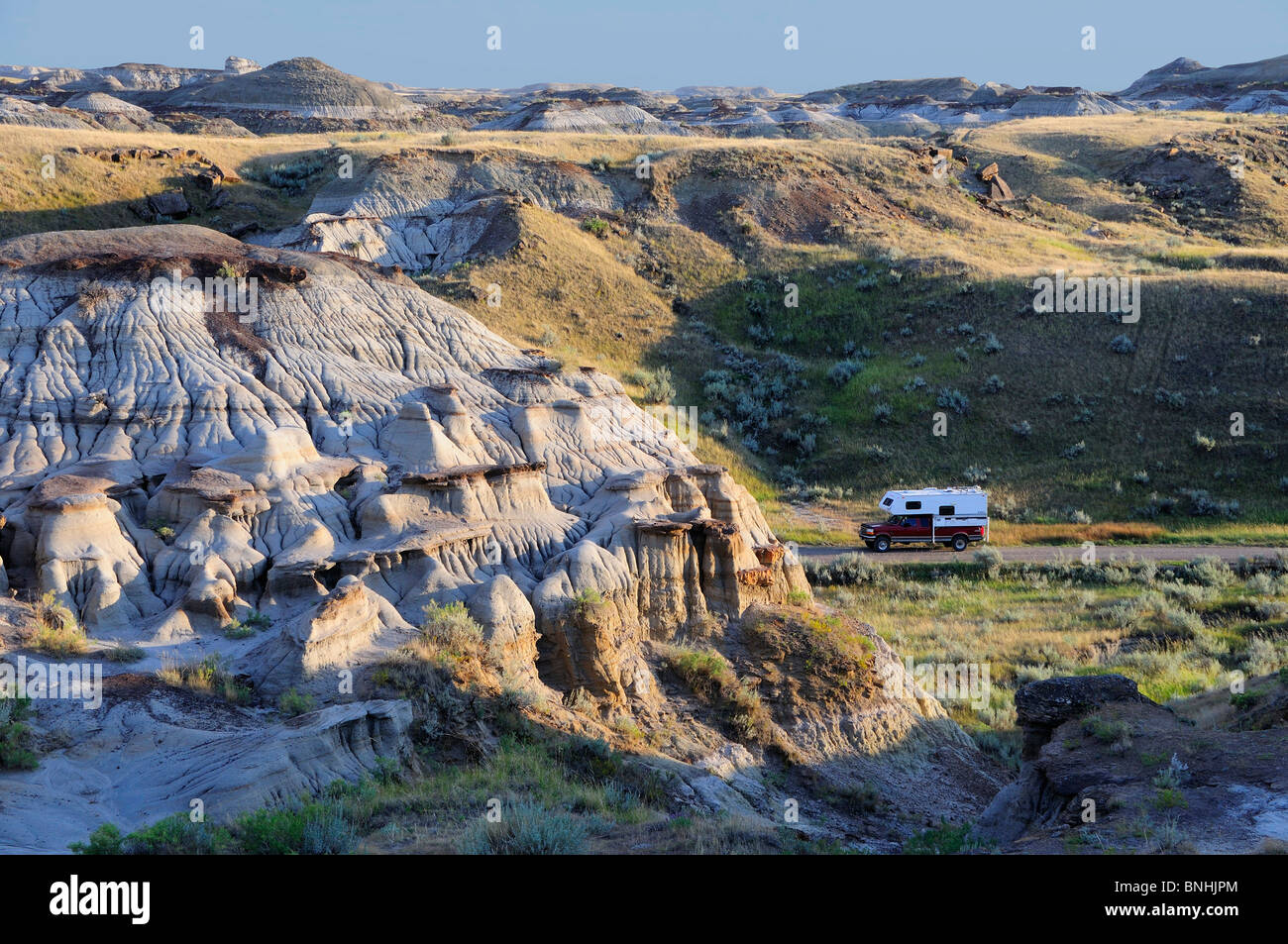Canada Badlands at Dinosaur Provincial Park Alberta province prairie ...