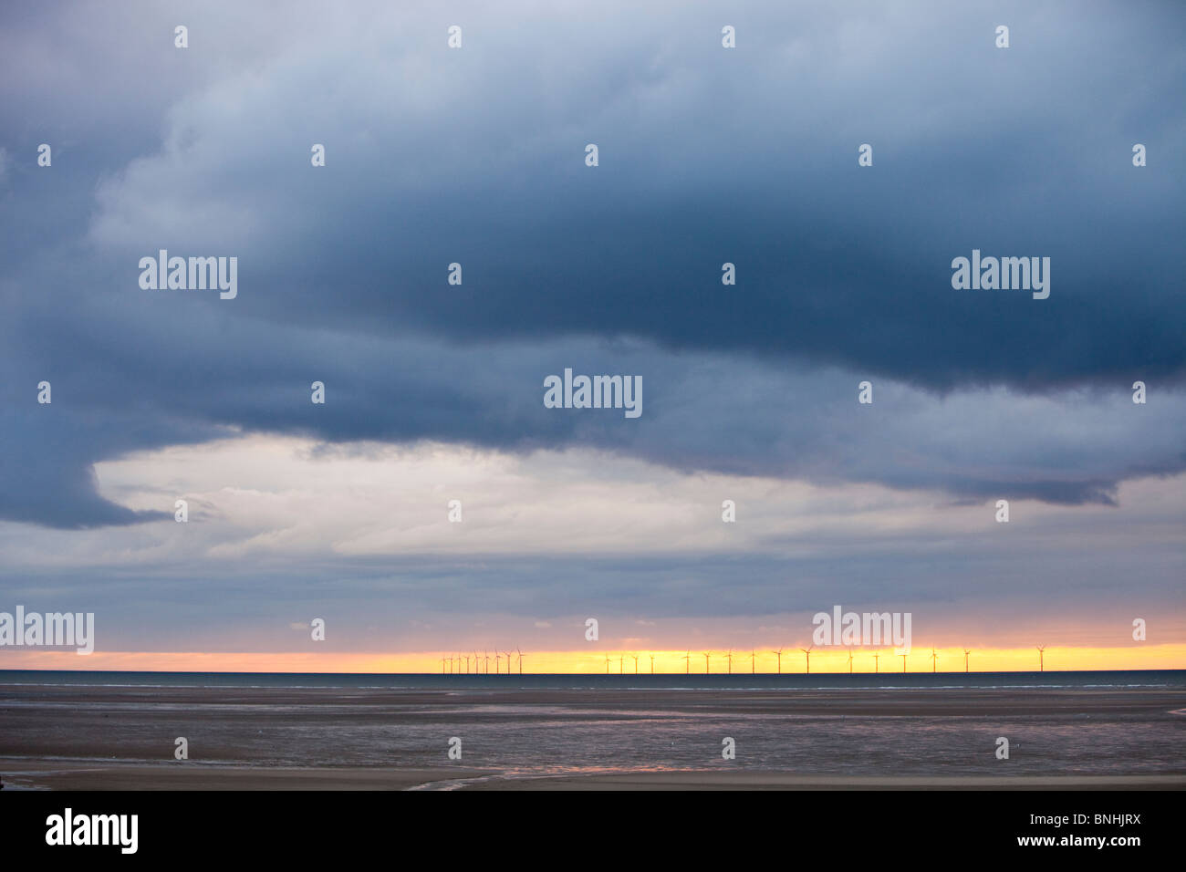 The Rhyl Flats offshore wind farm Stock Photo - Alamy