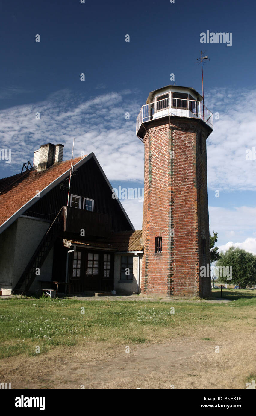The lighthouse of Uostadvaris, Rusne Island, Lithuania Stock Photo - Alamy