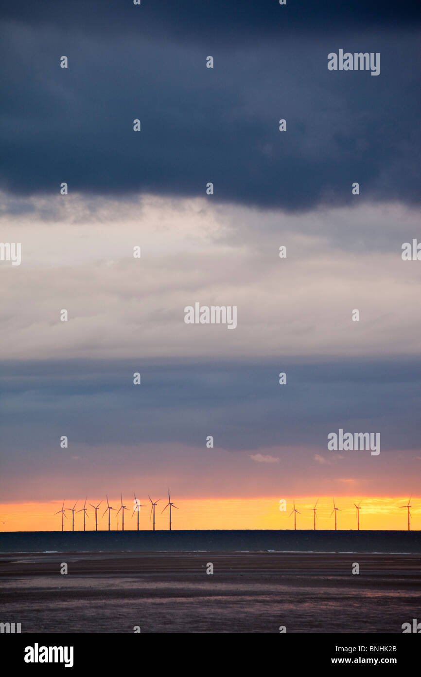 The Rhyl Flats offshore wind farm Stock Photo - Alamy