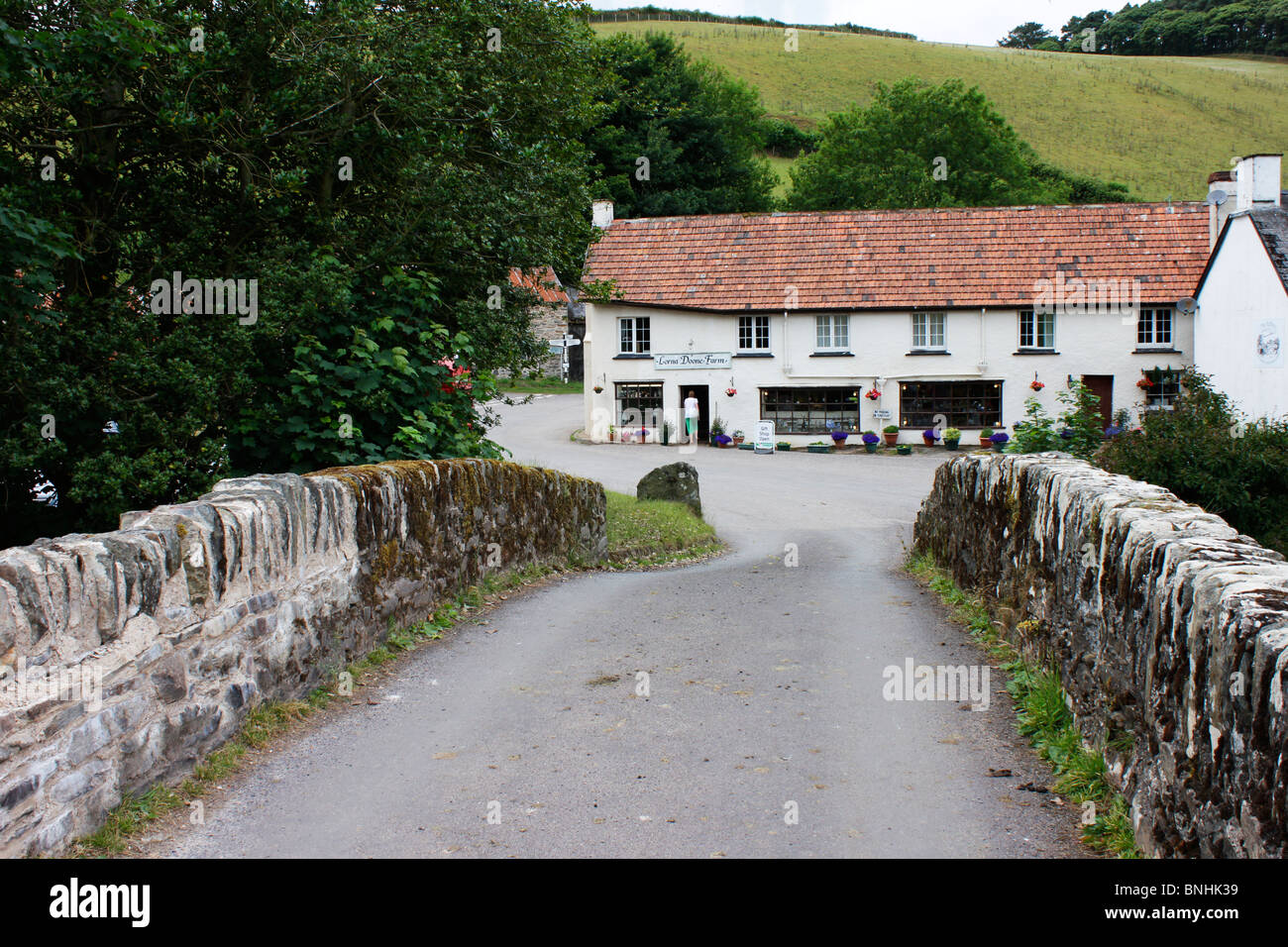 Lorna Doone Farm, Exmoor National Park, Somerset, England Stock Photo ...