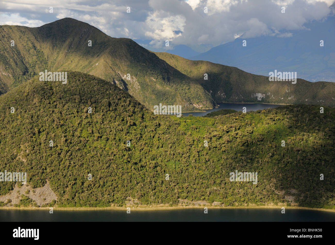 Ecuador Cuicocha Crater Lake Volcano Cotacachi Andes Mountains volcanic ...