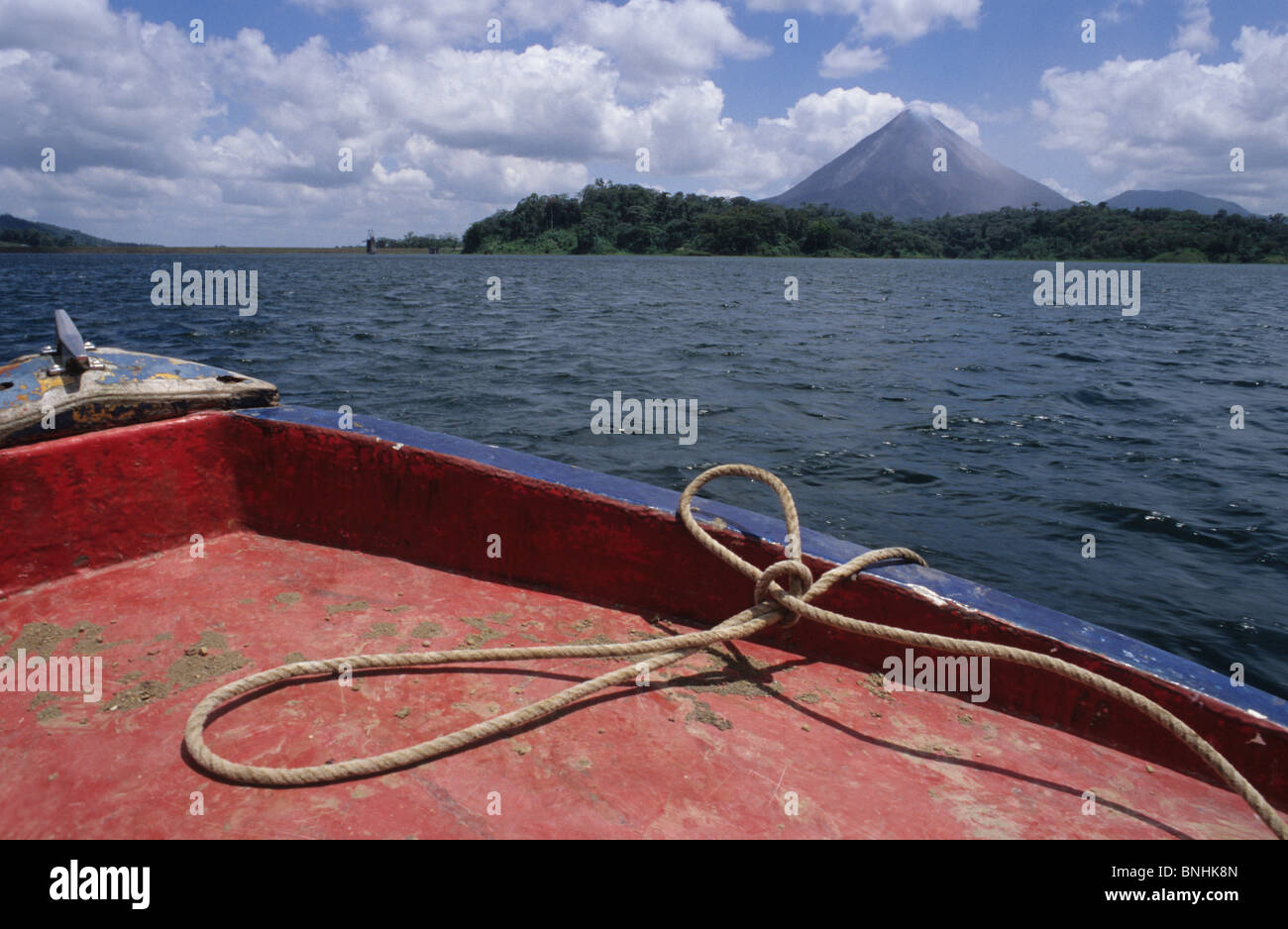 Costa Rica Lago Arenal vulcano Arenal Arenal National Park landscape ...
