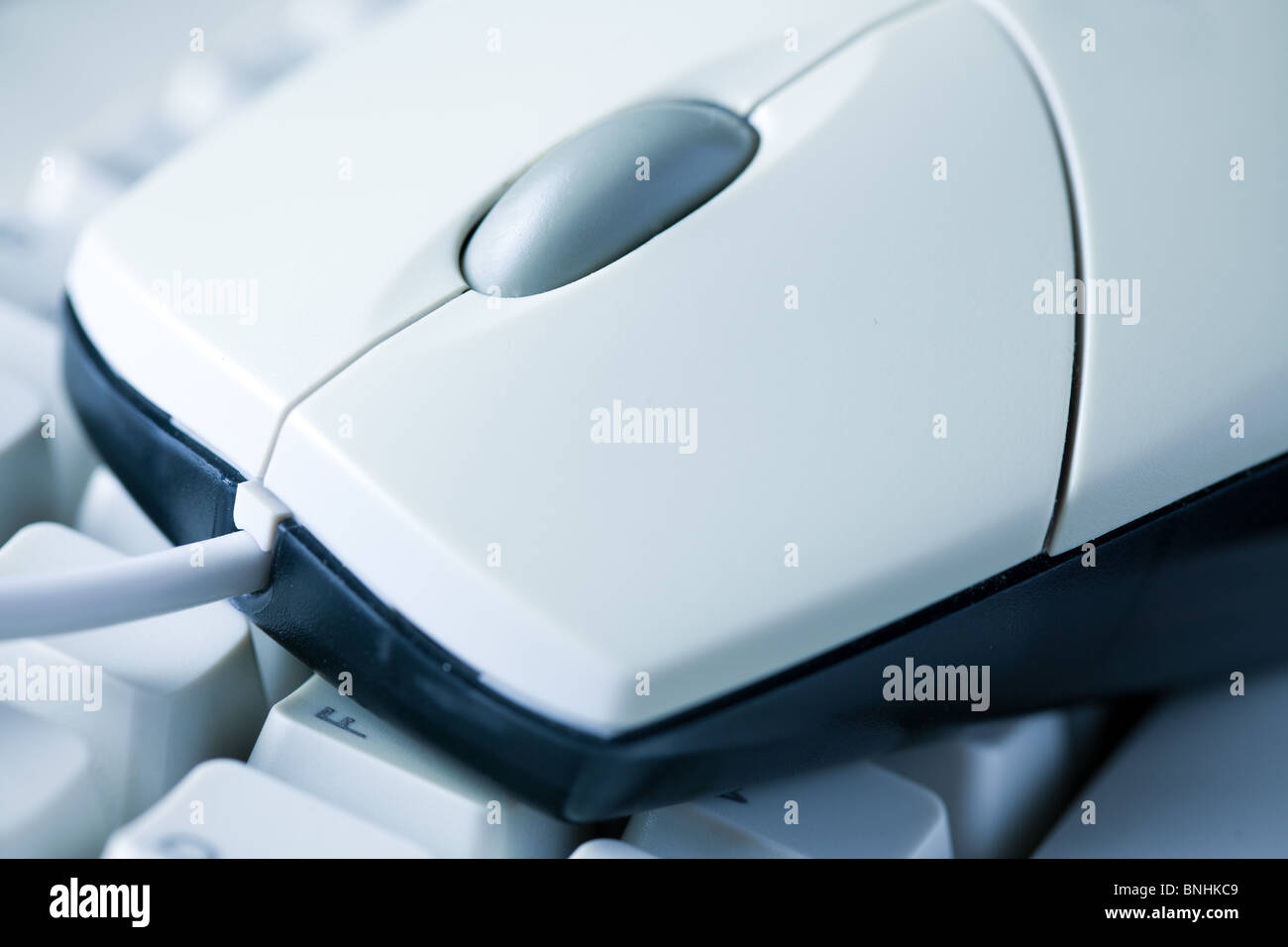 photo shot of computer mouse and keyboard Stock Photo - Alamy