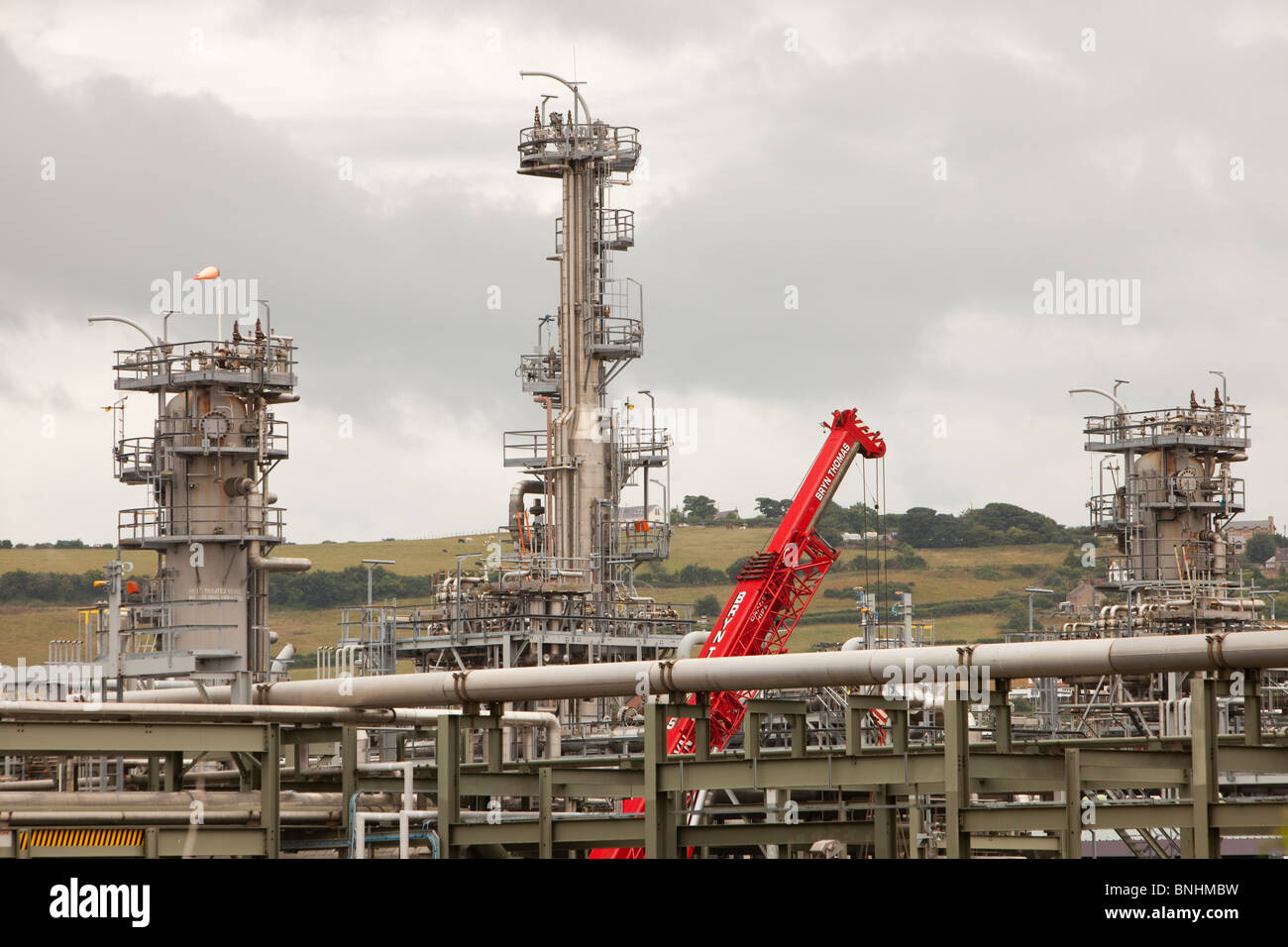 Talacre gas plant in North Wales Stock Photo - Alamy
