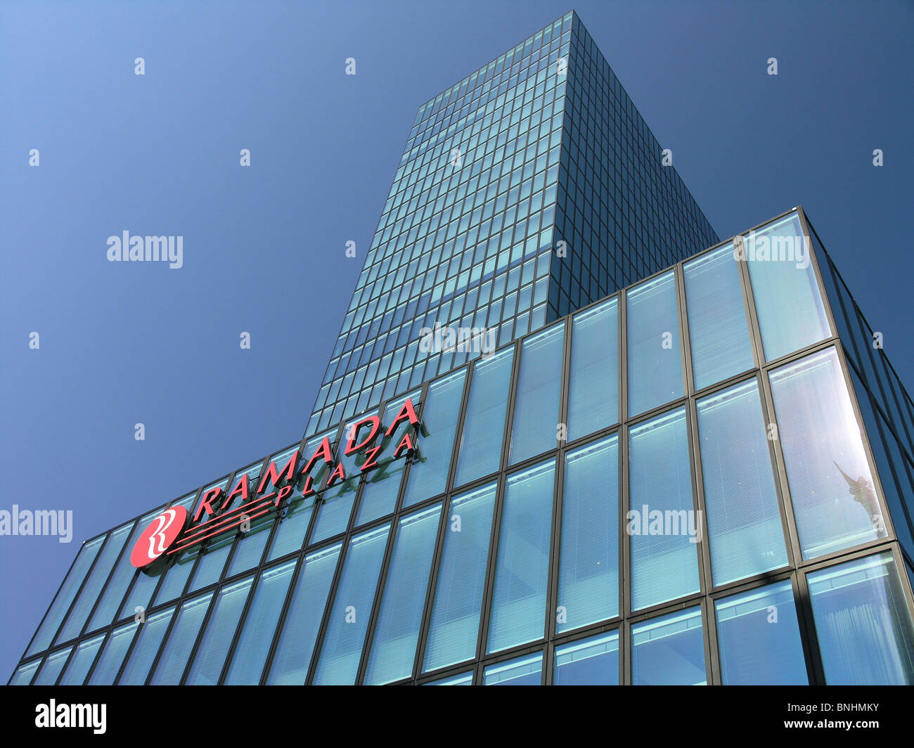 Switzerland Hotel Ramada Plaza Basel city trade fair tower glass ...