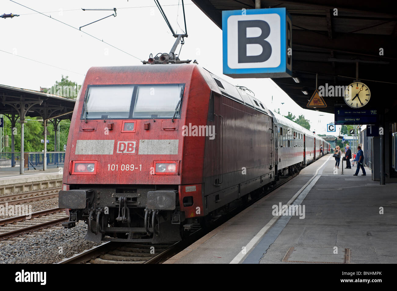 German Railways Express train, Solingen, North Rhine-Westphalia ...