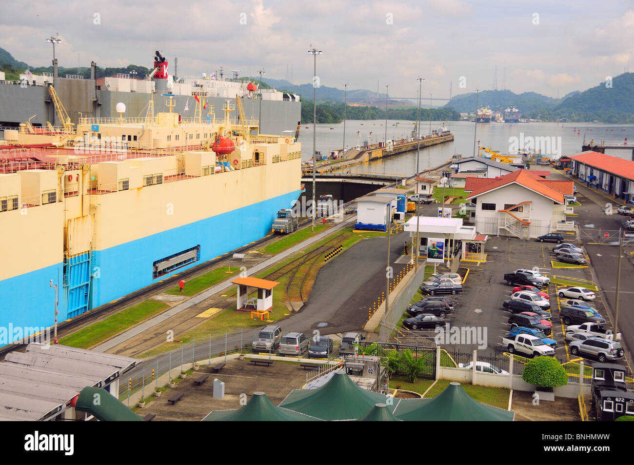 Panama Panama Canal Miraflores locks lock Panama City Central America ...