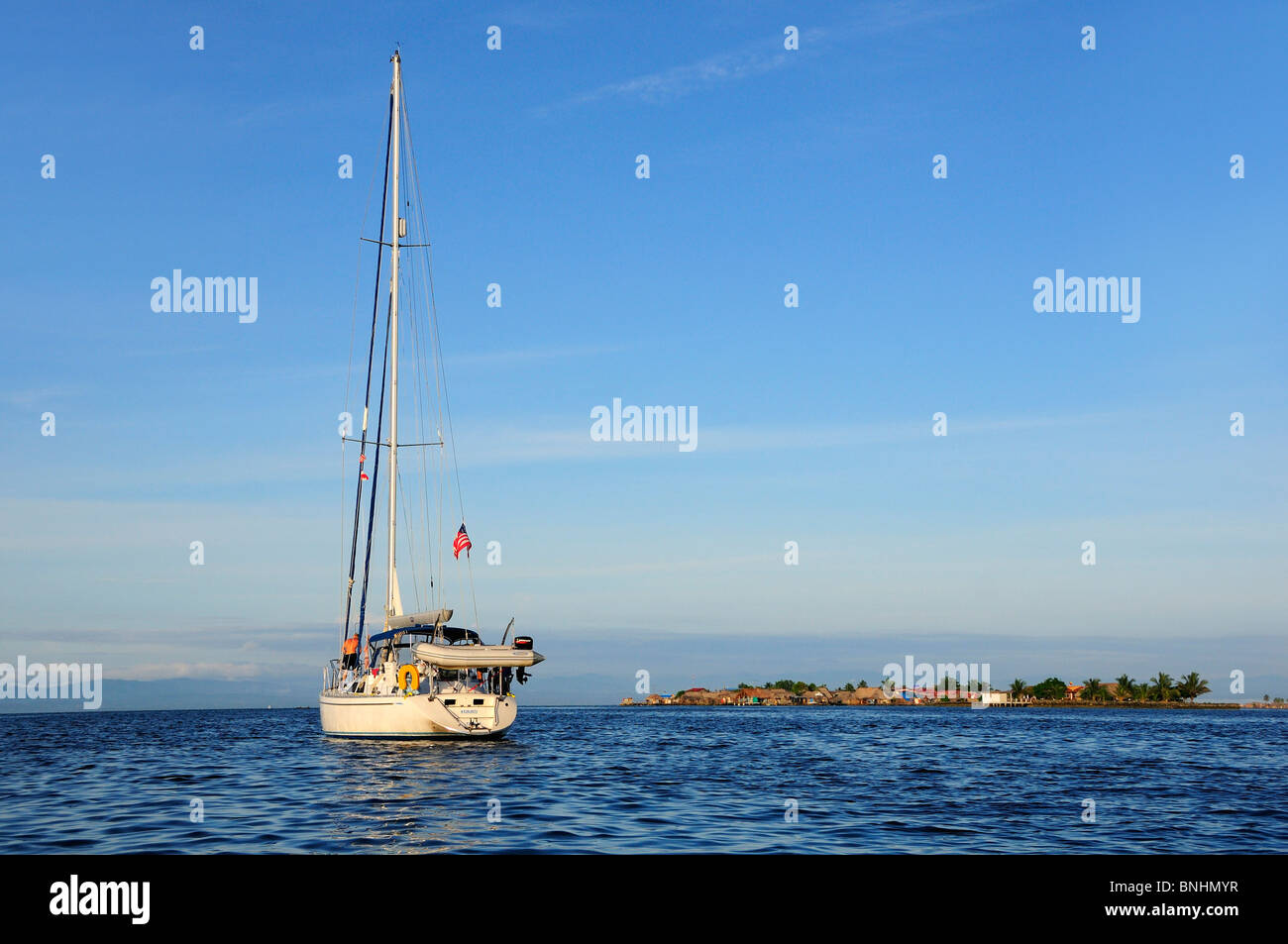 Panama Sail ship at Porvenir San Blas Archipelago Kuna Yala Central ...