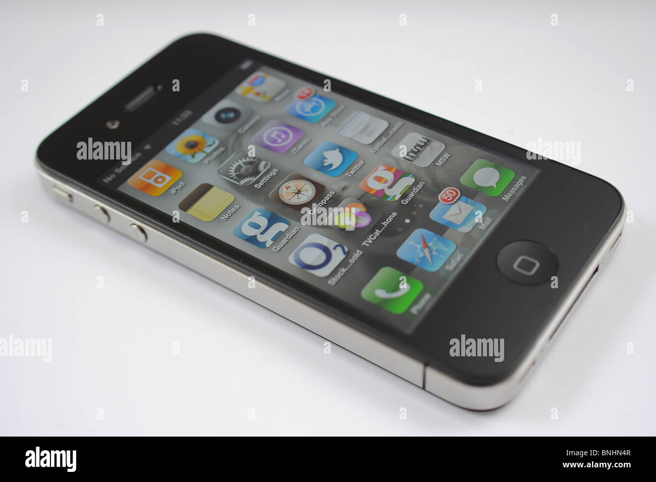 The new Apple iPhone 4 mobile telephone handset Stock Photo - Alamy