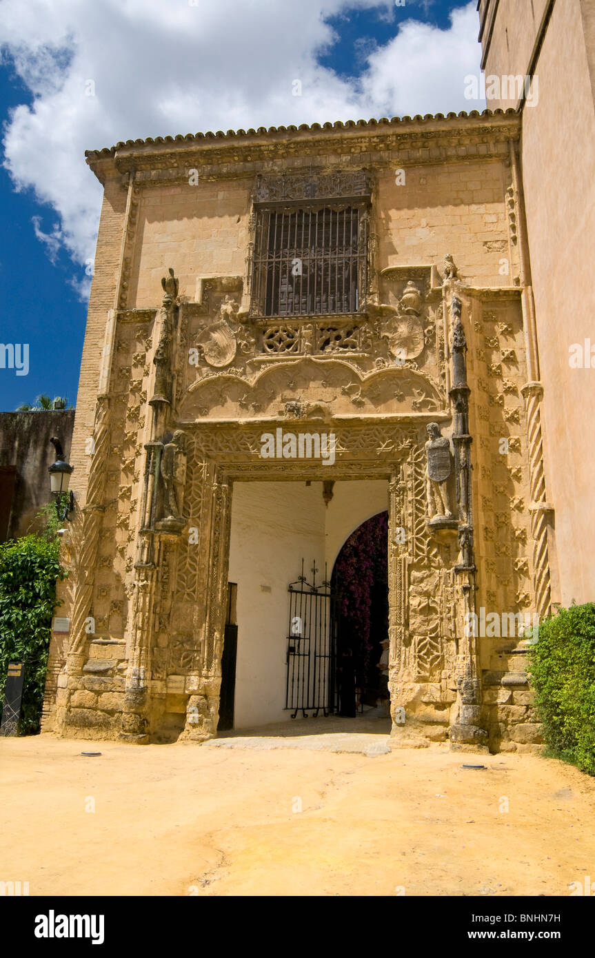 The Gardens in The Royal Alcazar Palace, Seville Spain Stock Photo - Alamy