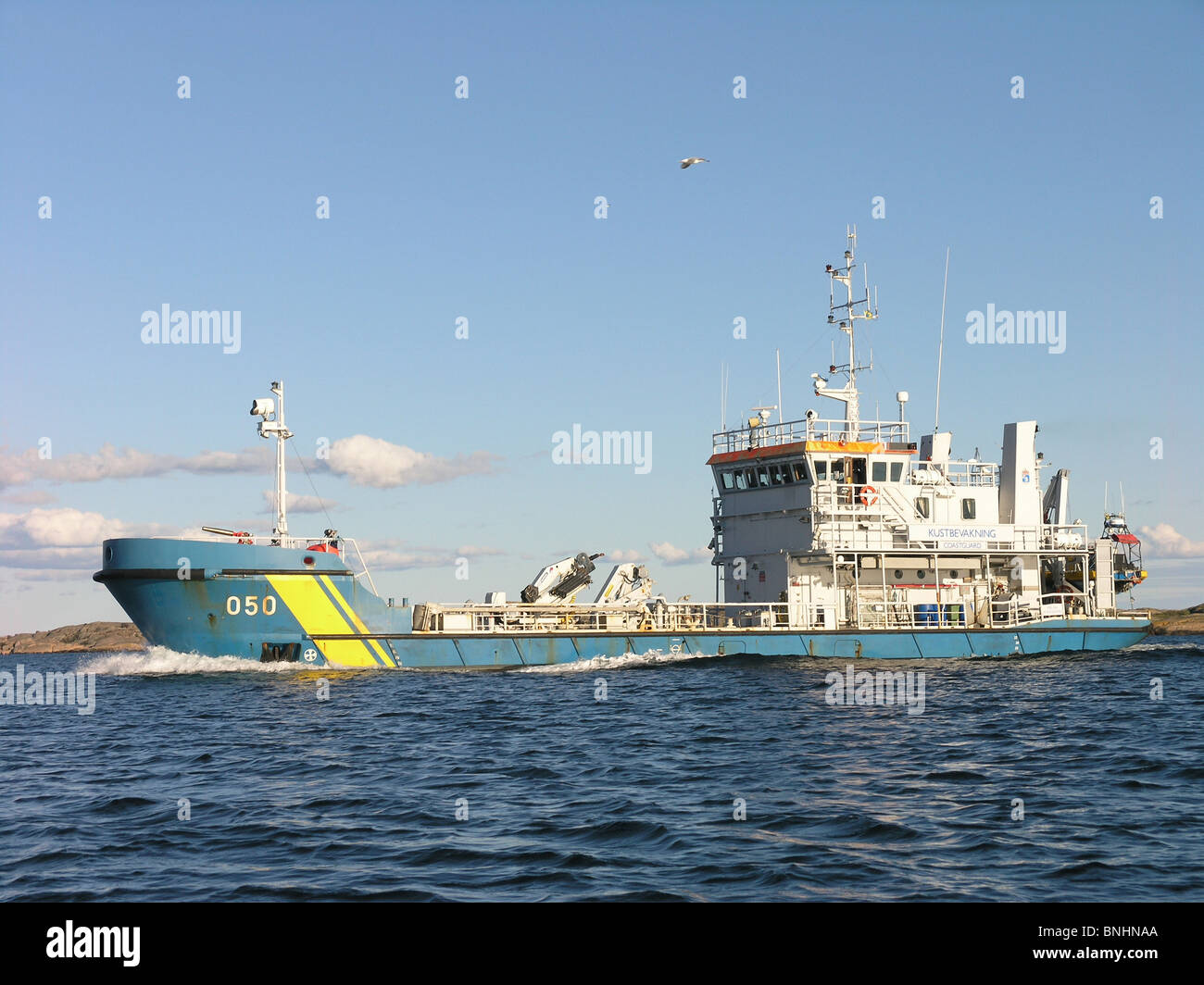 Sweden Coast guard at Kungshamn Bohuslän province coast sea ocean ...