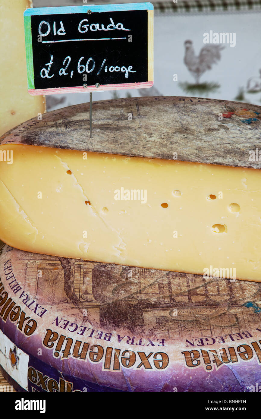 Old Gouda Cheese Stock Photo - Alamy