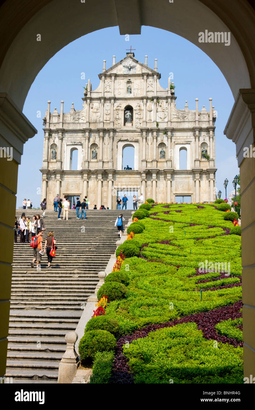 Asia China Macau city Macao St.Paul's Church St Pauls Church Sao Paulo ...