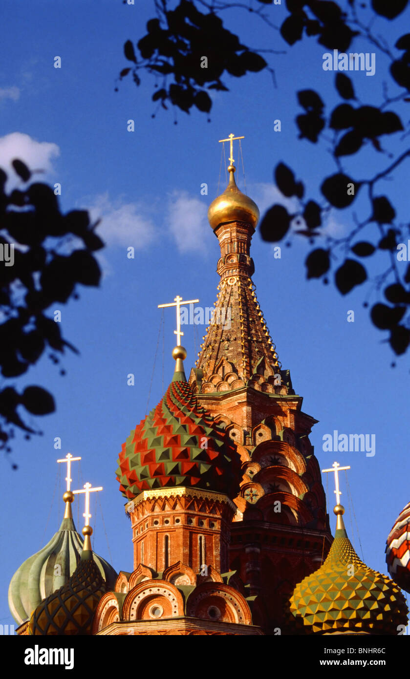 Russia Moscow St. Basil's cathedral Russian Architecture Building Red ...