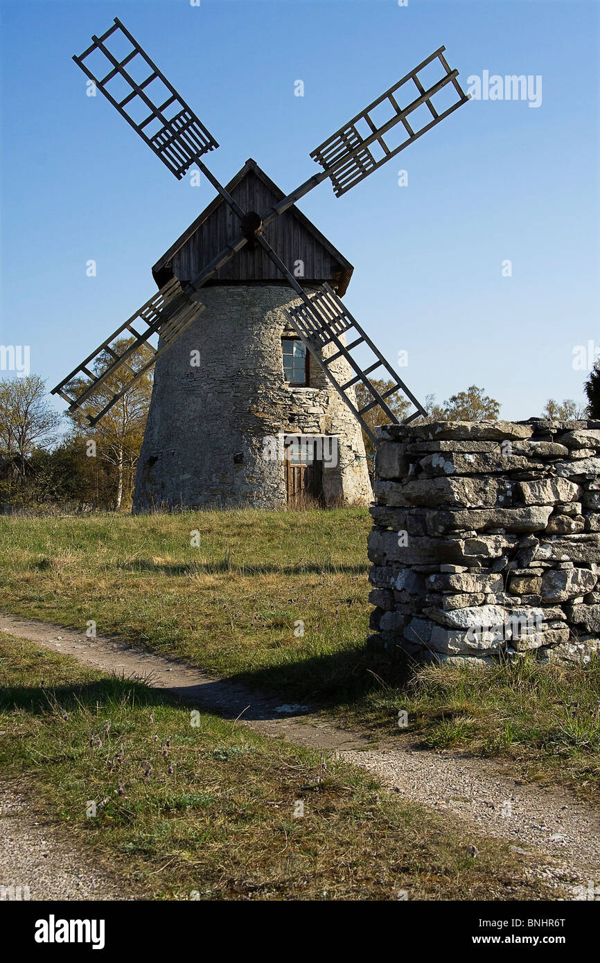 Faro Gotland Sweden Windmill Mill Farö Old Traditional Rural ...