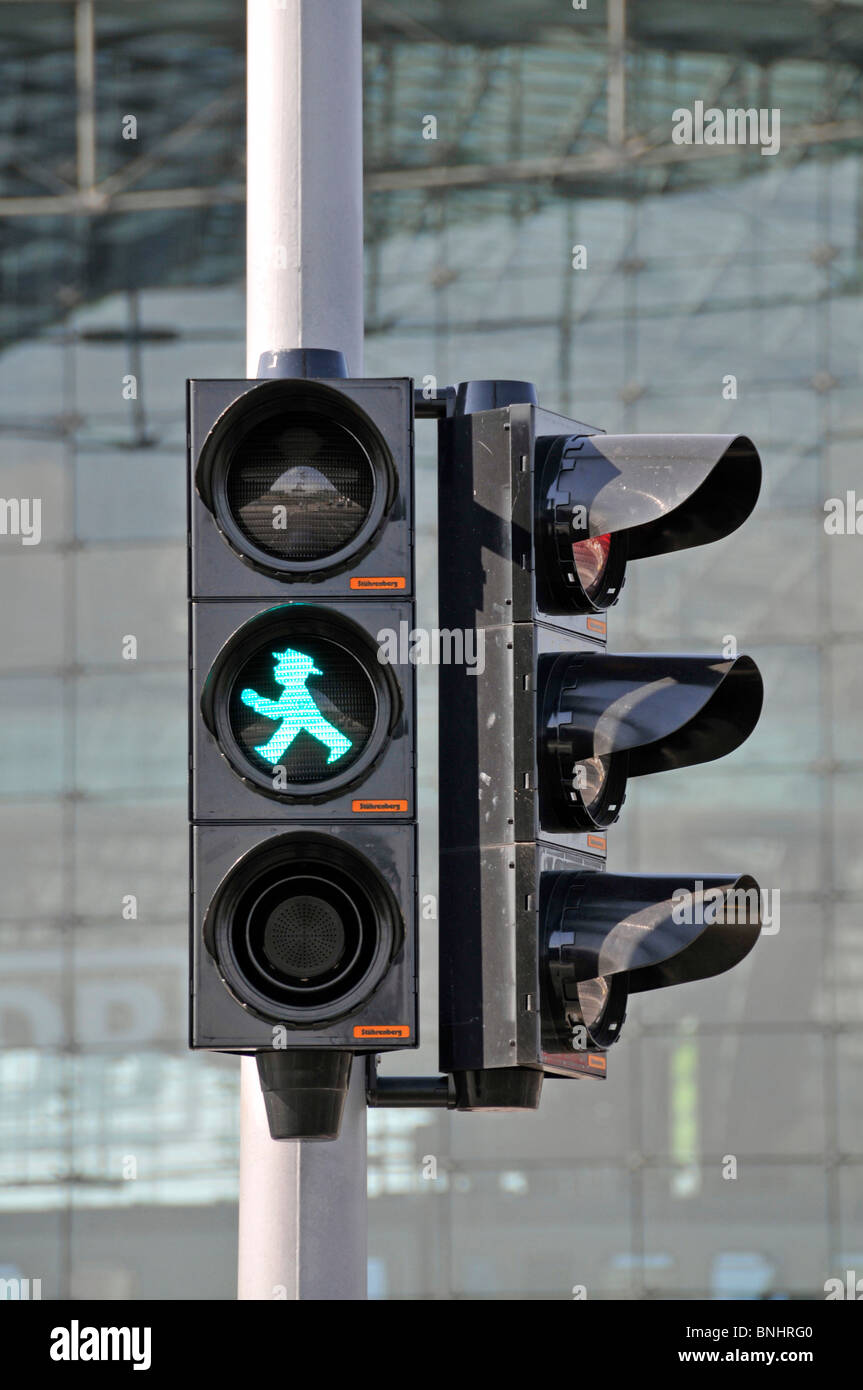 Ampelmännchen Berlin city Germany Europe traffic light green Stock ...